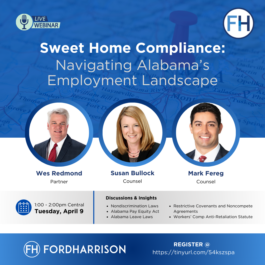 Sweet Home Compliance: Navigating Alabama's Employment Landscape - Complimentary Webinar ...